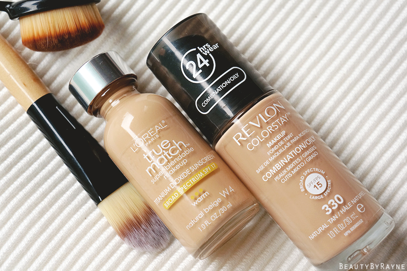 Trying drugstore foundations: Revlon & L'oréal - Review - Beauty by Rayne