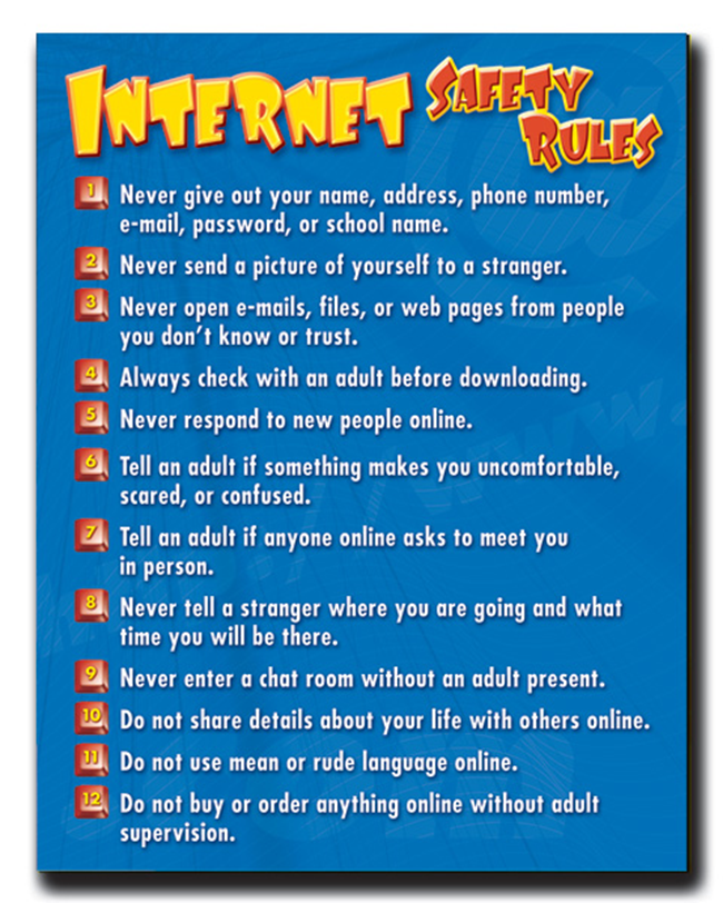 7mo Grado - VDS - 2017: Internet safety tips