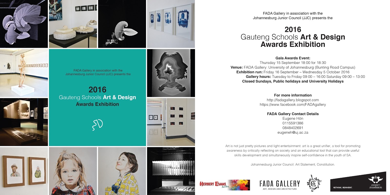 FADA Gallery: University of Johannesburg.: 2016 Gauteng Schools Art and ...