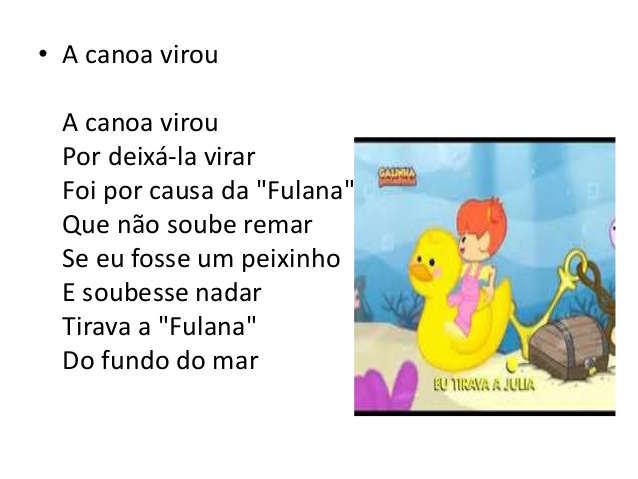 Letra Da Musica A Canoa Virou