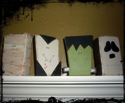Be Different...Act Normal: Halloween Blocks [DIY Halloween Decorations]