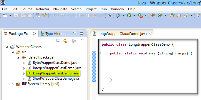 Selenium-By-Arun: 245. Long Wrapper Class