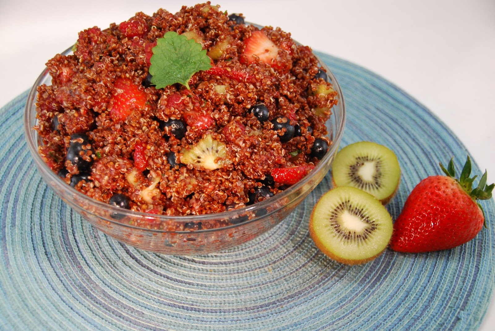 Paleo Rebel: Quinoa Fruit Salad with a Mint Balsamic Vinaigrette