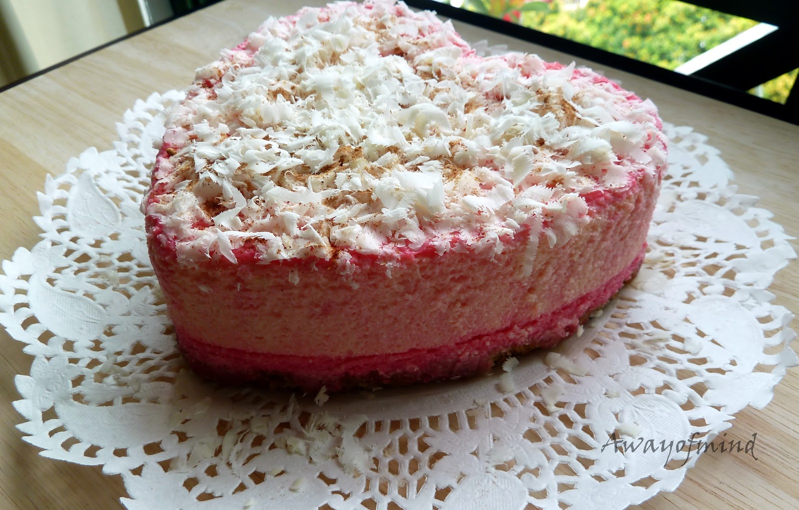 Awayofmind Bakery House: Heart Shaped Ricotta Cream Cheese Cheesecake