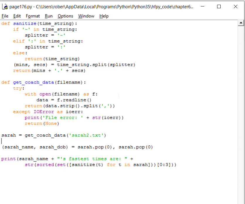 ZEN CONSULTING : PYTHON HEAD FIRST, FIRST STEPS SESSION 5