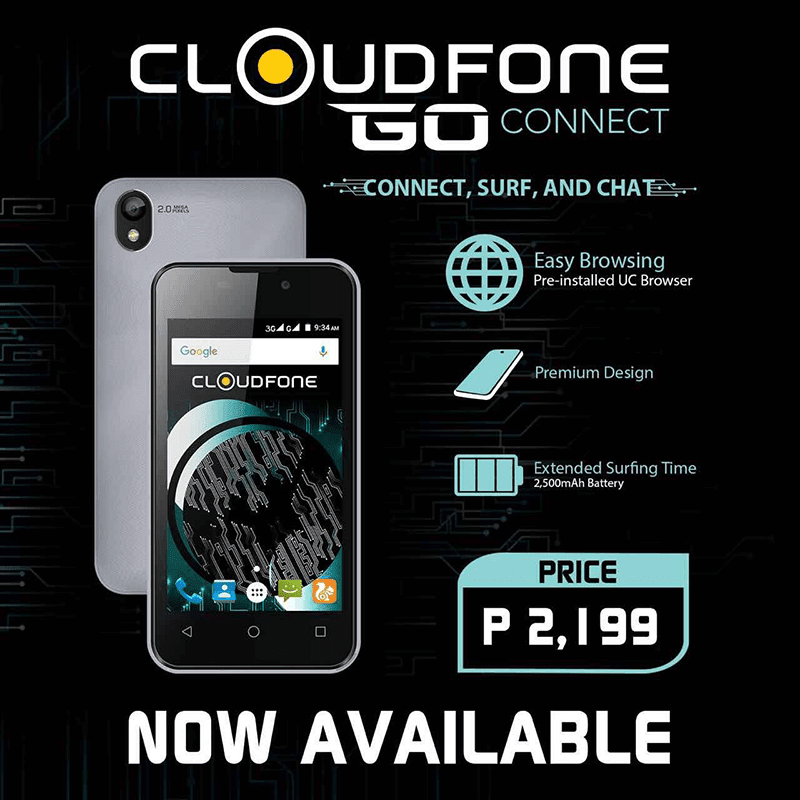 Cloudfone Go Connect Launched, Priced At PHP 2199