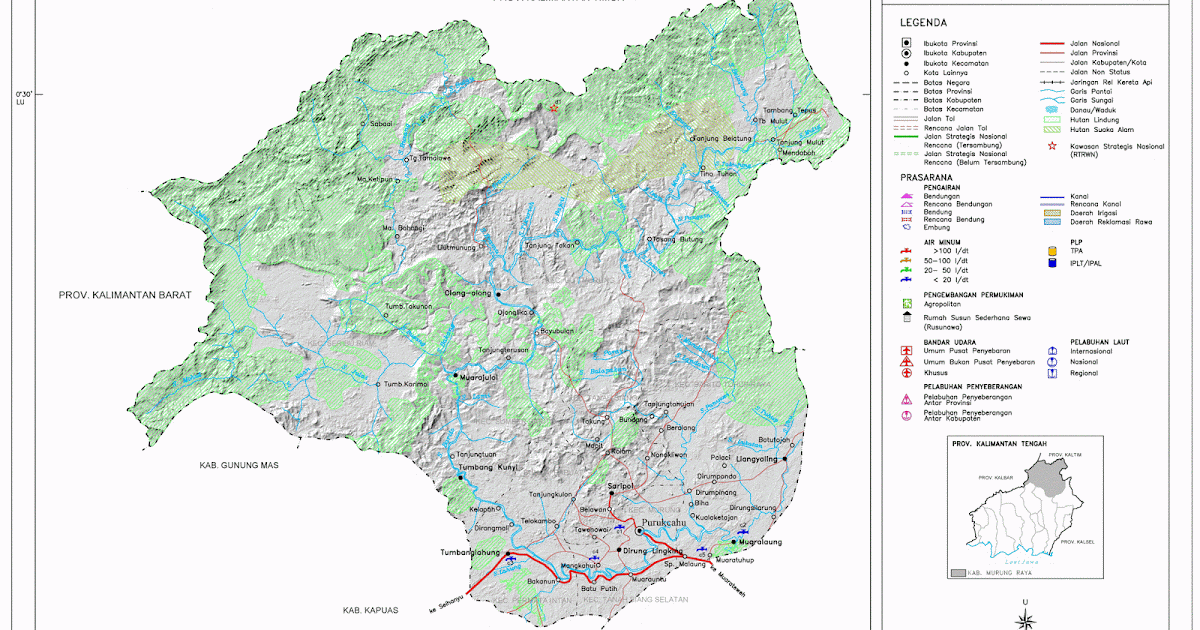 Peta Kabupaten Murung Raya