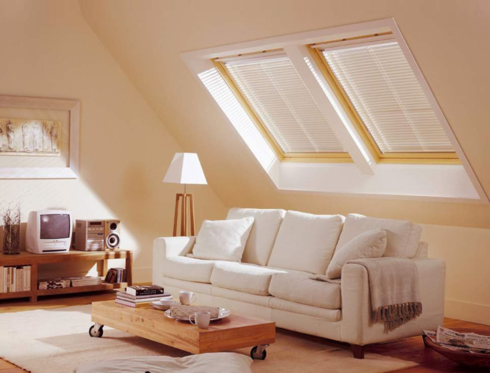 Beautiful Attic Living rooms.