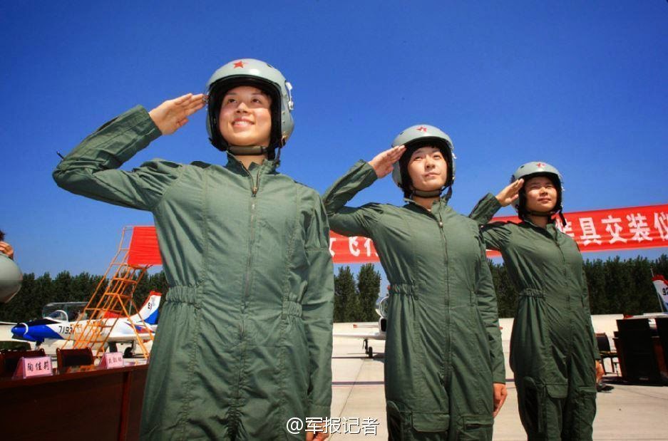 Asian Defence News: PLAAF women pilot trainees