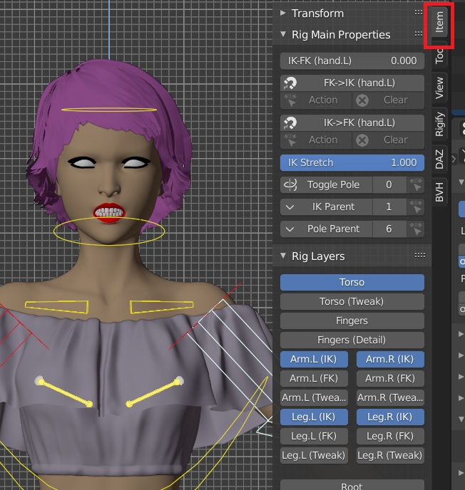 Diffeomorphic: Rigging Section