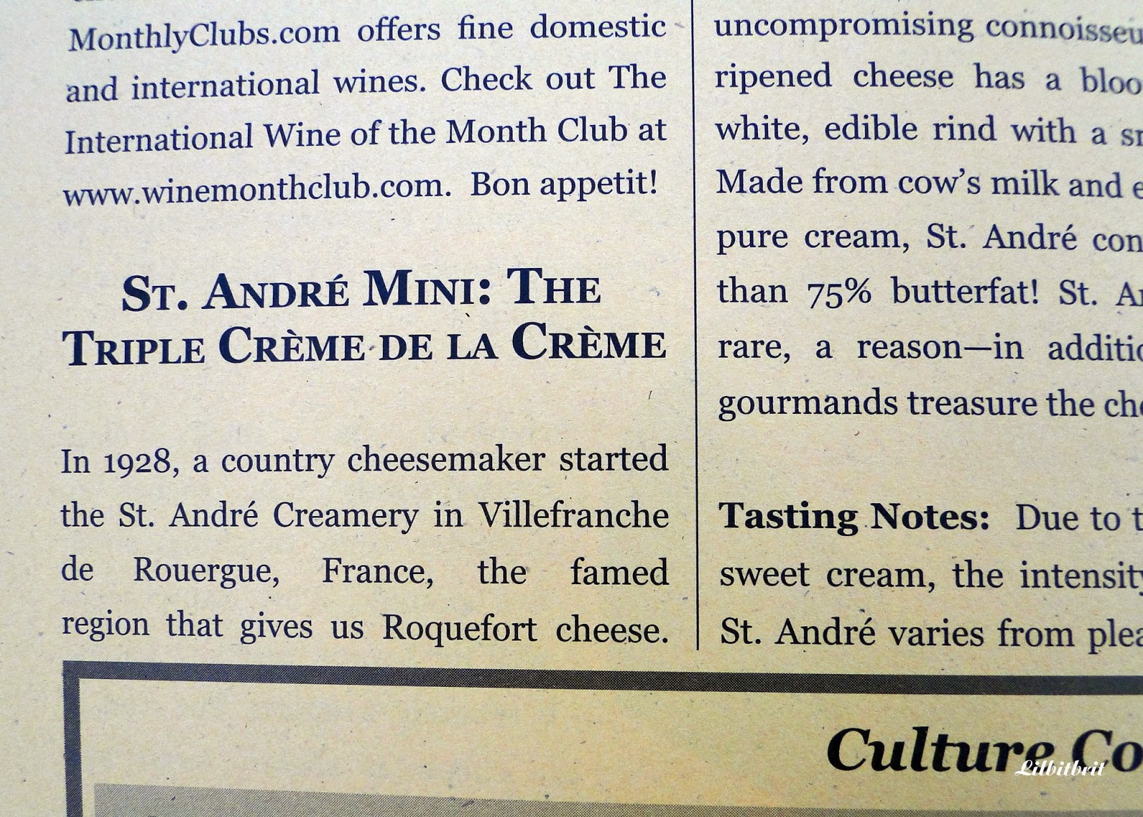 A Little Bit of British from Across The Pond: Port Salut, St. Andre ...