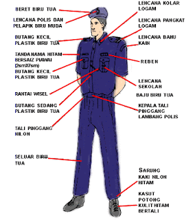 .: Pemakaian seragam kadet polis