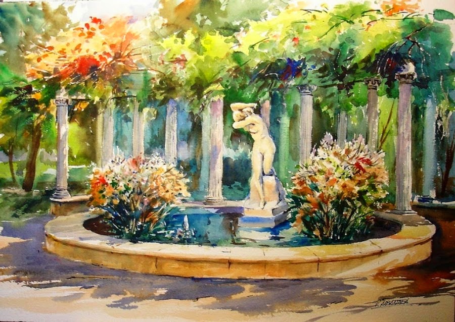 Laurentino Marti, 1946 ~ Watercolor painter | Tutt'Art@ | Pittura ...