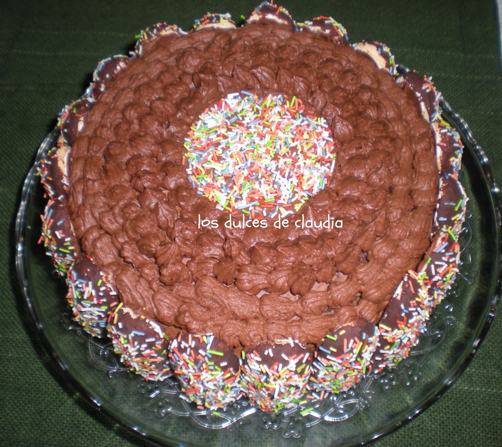 Los Dulces de Claudia: Torta de chocolate para Gonzalo