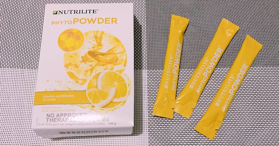 Lemon GreenTea: Time to switch up to Amway's Nutrilite Phyto Powder