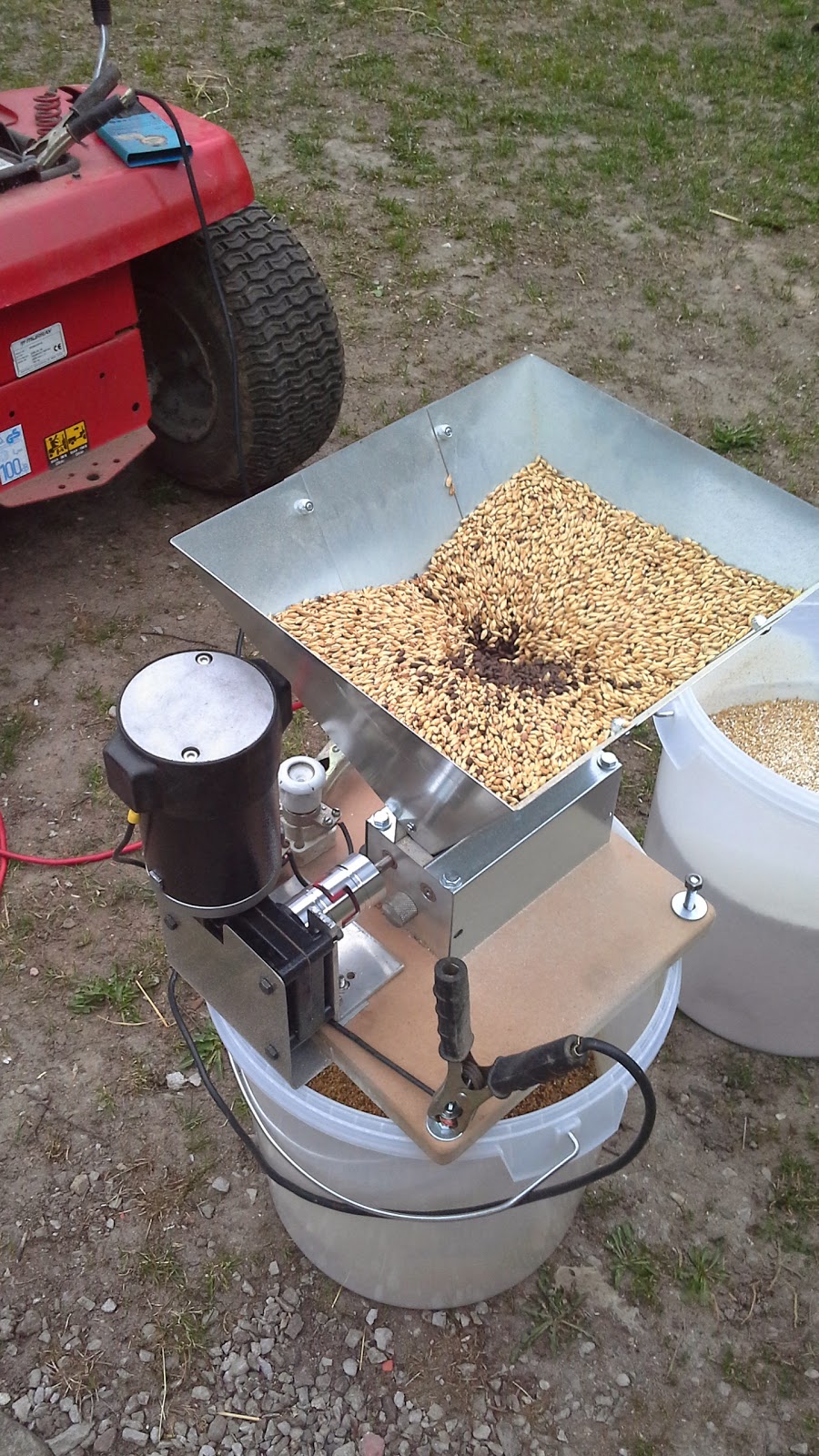 Kipbryggeren: Malt kværn med motor - Monster mill 3- motor extended version