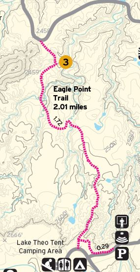 Travels of a Rambling Van: Eagle Point Trail And a Few Frighting Moments