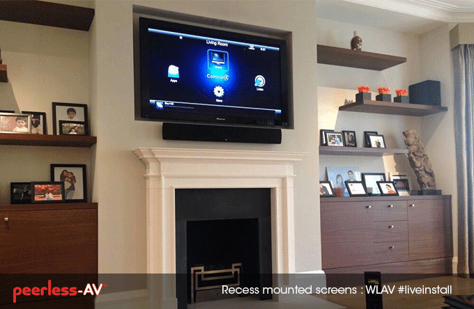 Recessed screen mounting - Live Installers get it right!