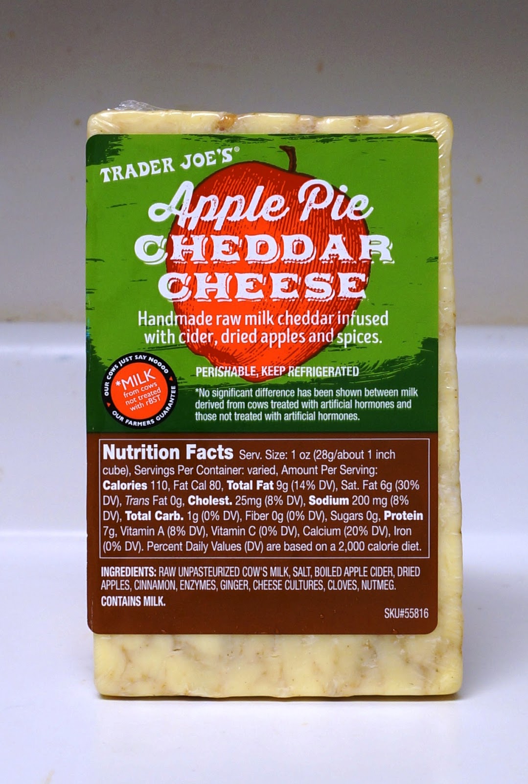 Exploring Trader Joe's: Trader Joe's Apple Pie Cheddar Cheese