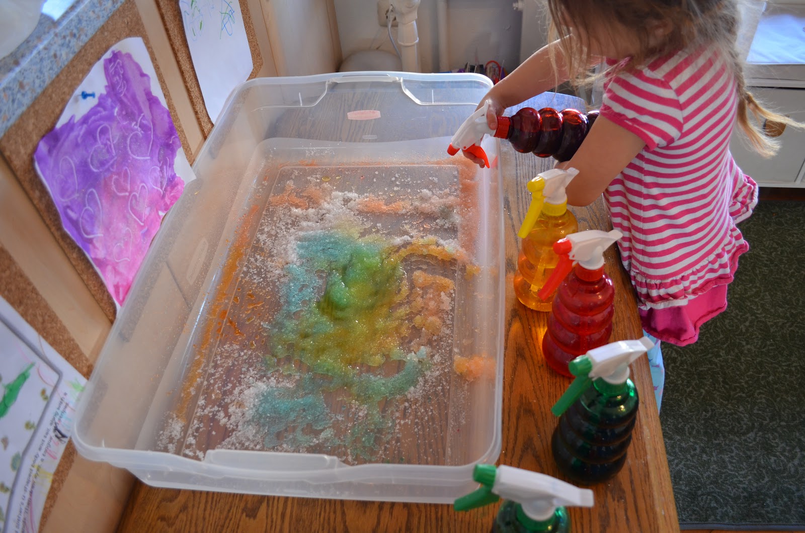 Play to Learn and Live to Play: Epsom Salt, Colored Water, and Volcanoes