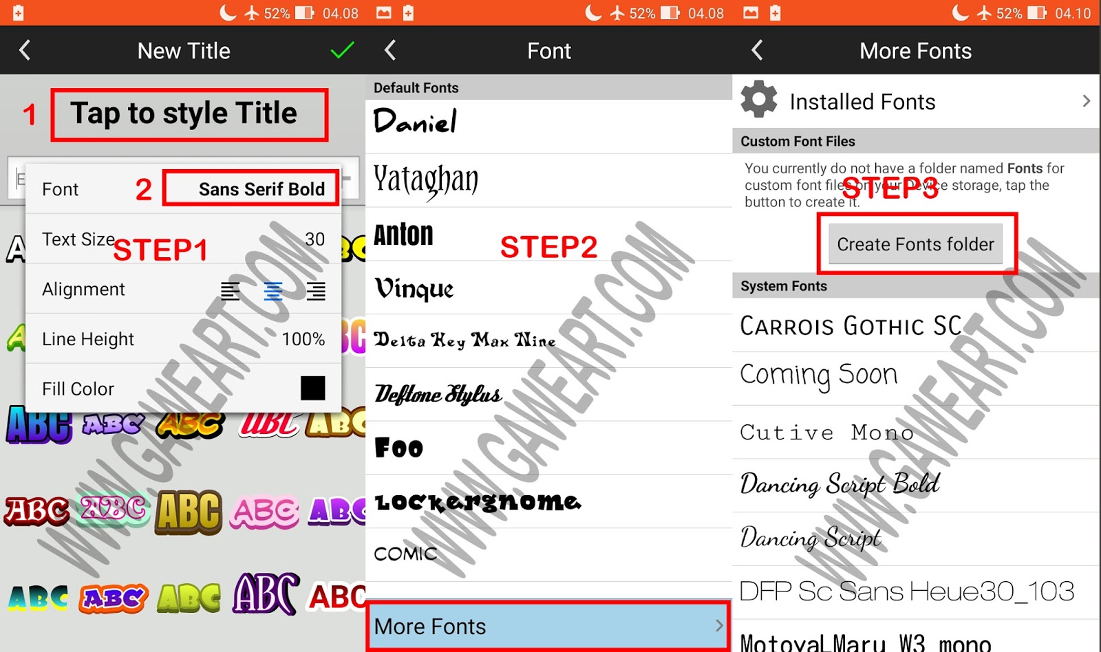 Cara Menambahkan Font Kedalam Picsay Pro