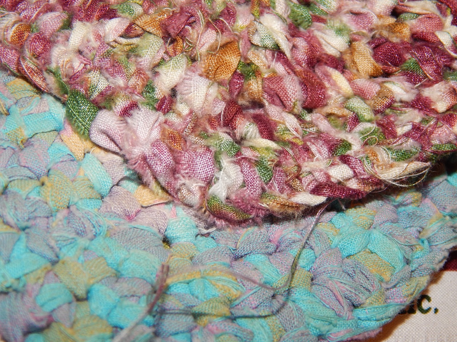 Thoughts from Frank and Fern: Guess What? Rag Rug Coasters