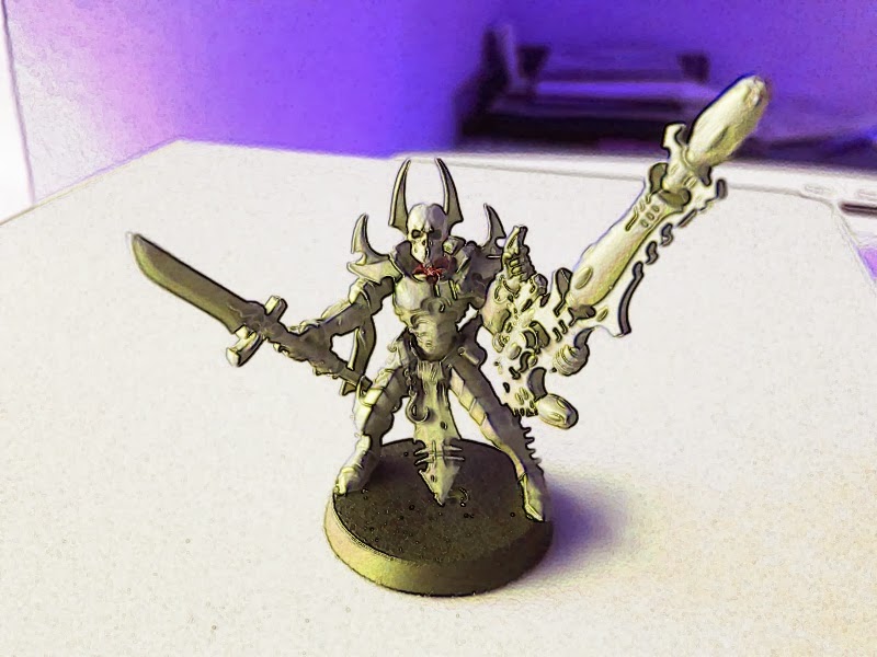 Brink's Chaos Theory: Eldar Dark Reaper Conversions: "Skeletor" Exarch