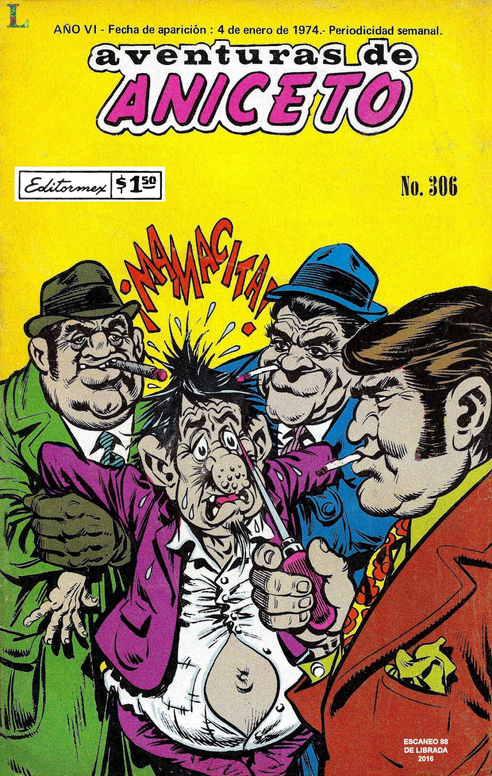 Mexico Comic Sonrisas: Aventuras de Aniceto (306 al 310)