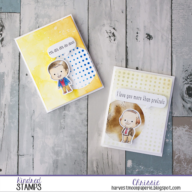 Harvest Moon Papiere: Scranton Co Workers with Kindred Stamps!