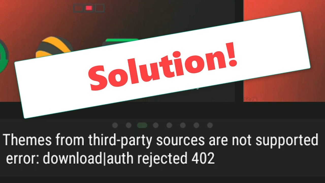 Permanent Solution for 3rd-Party Error for everyone [Stable/Beta]