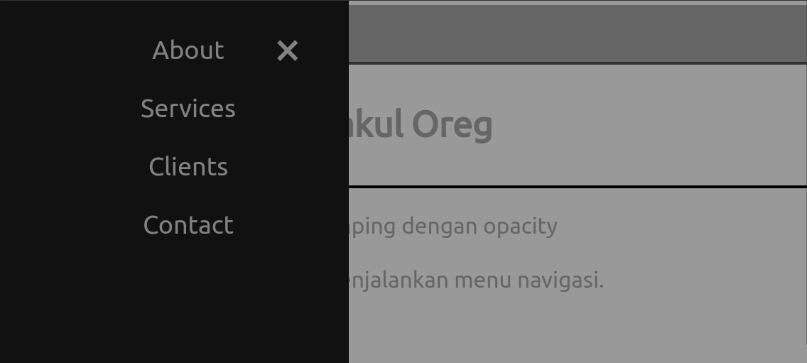 Cara Membuat Menu Navigasi Slide Samping di Blog ~ Bakul Oreg