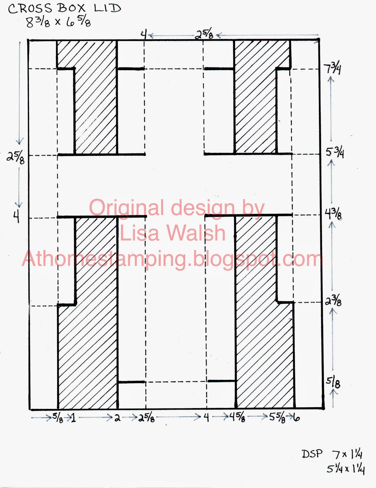 At Home Stamping: Cross box instructions