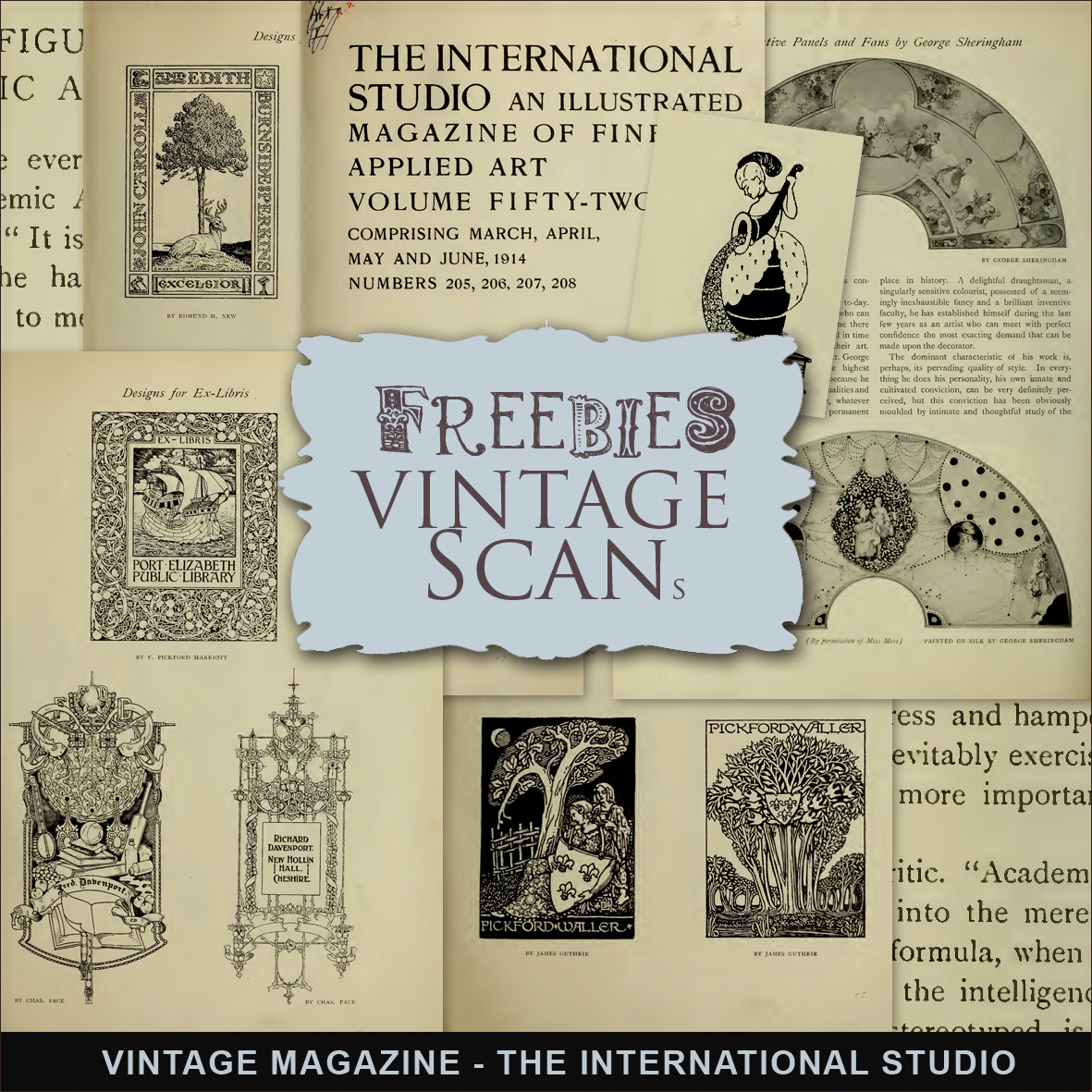 Freebies Vintage Magazine - The International Studio:Far Far Hill ...