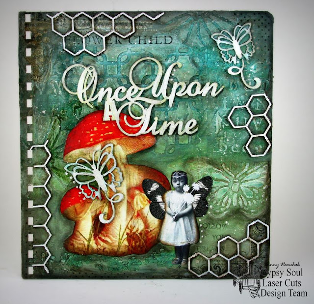 GSL Cuts: "Once Upon a Time" Art Journal Page by Ginny