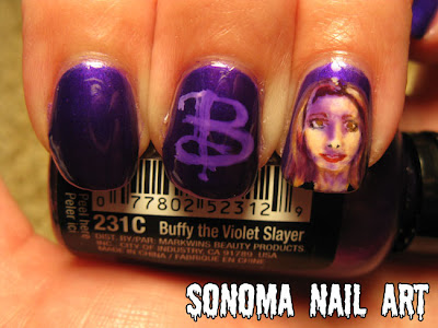 Sonoma Nail Art: 31 Day Nail Art Challenge: Violet Nails