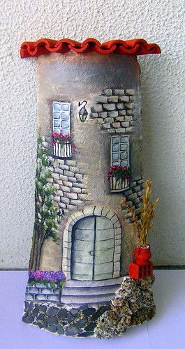 Aprende 2 técnicas de cómo decorar tejas paso por paso ~ Haz Manualidades