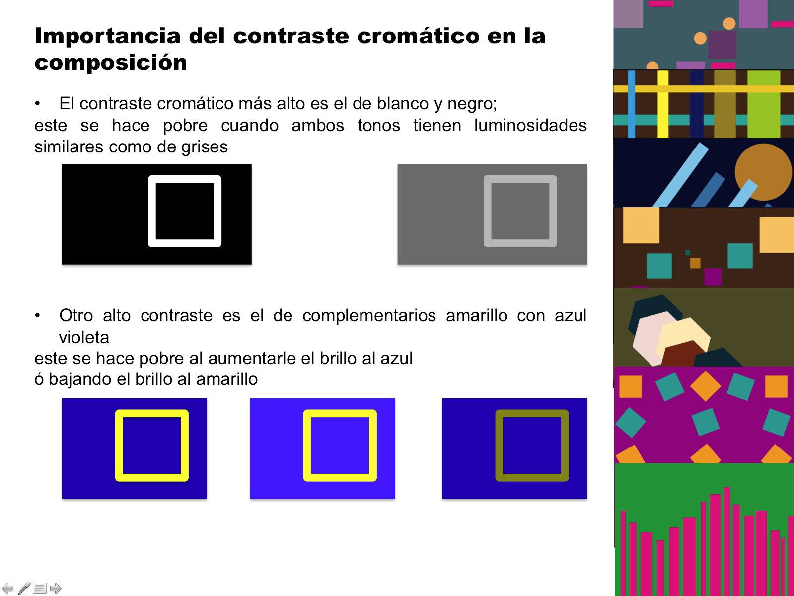 coloruney: Los 7 contrastes del color