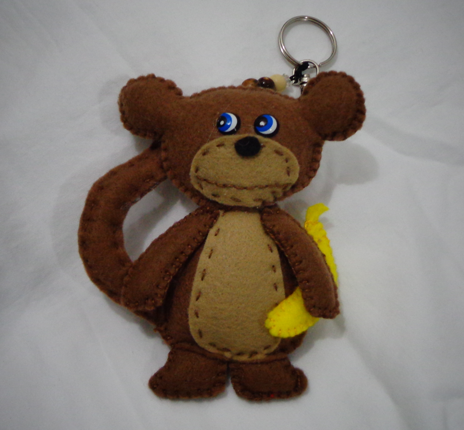 Atelier da Melinha: Chaveiro de macaco