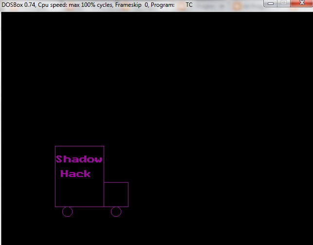 C program for a moving car