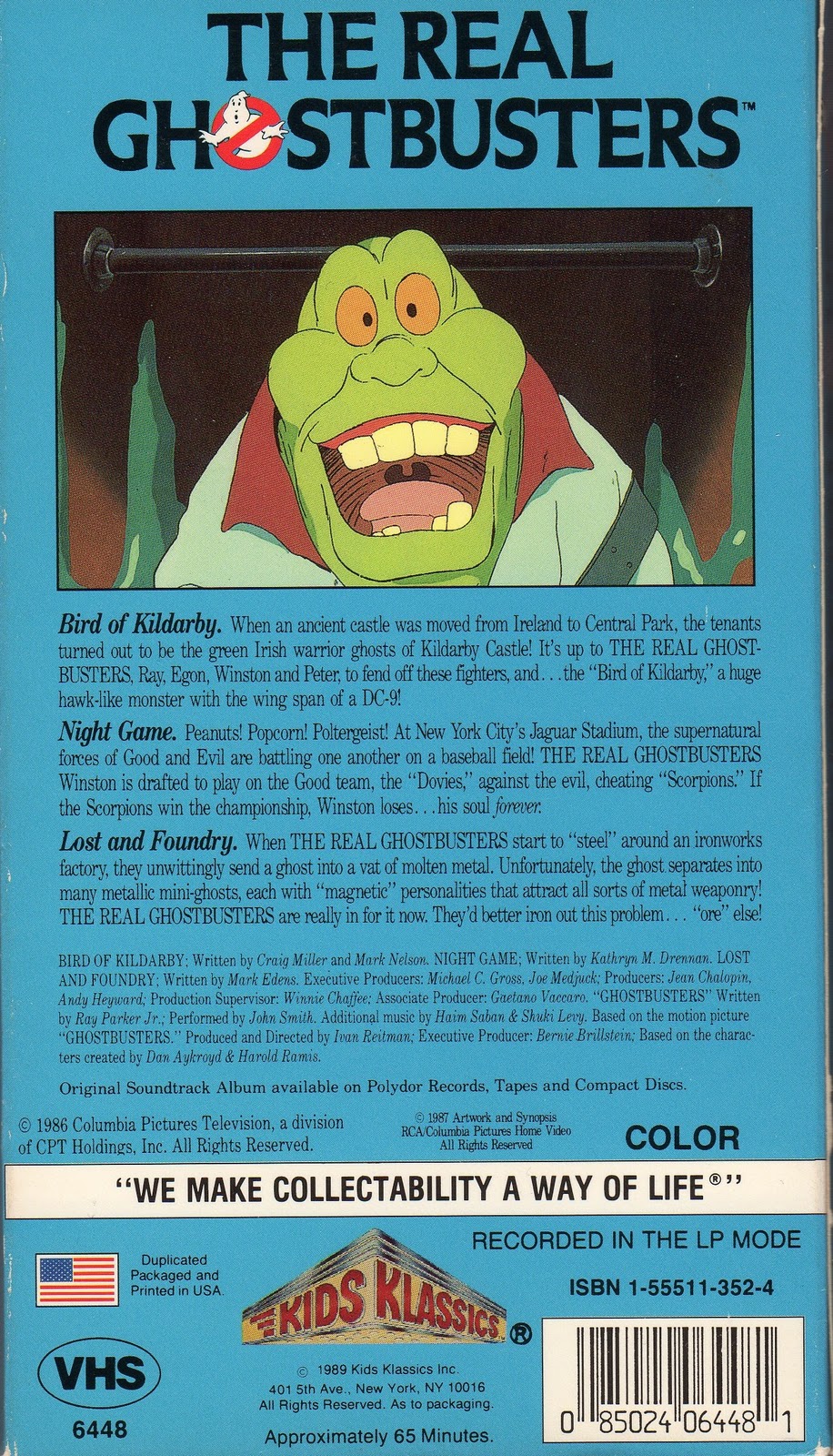Middle Earth Collectors: VHS OF THE WEEK: The Real Ghostbusters