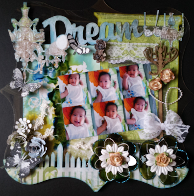 Aifel Scrap n Quilled: My First Acrylic Layout Project