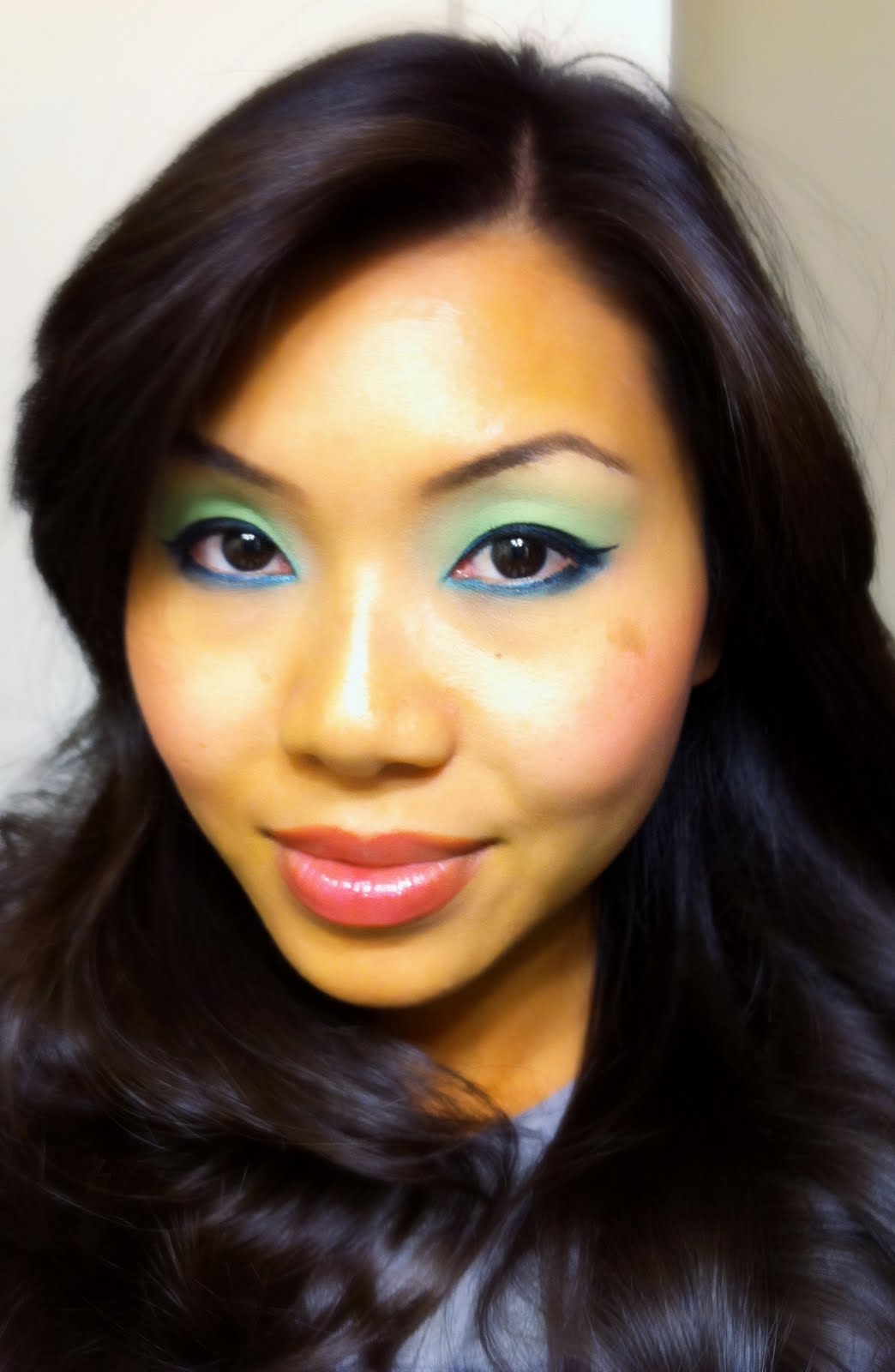 Style By Cat: Minty Fresh: Soft green makeup with ELF's Mint Matte Shadow