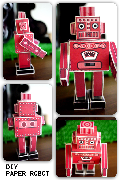 Jules, James & Jade: DIY - Paper Robot