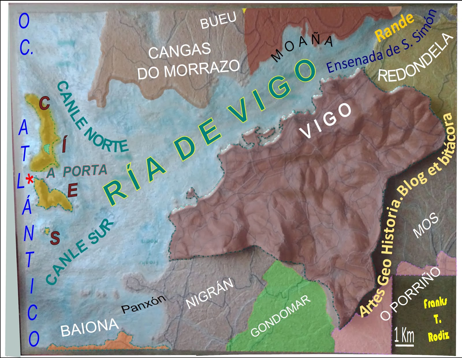 3D Maps: Ría de Vigo -2. Tripticum