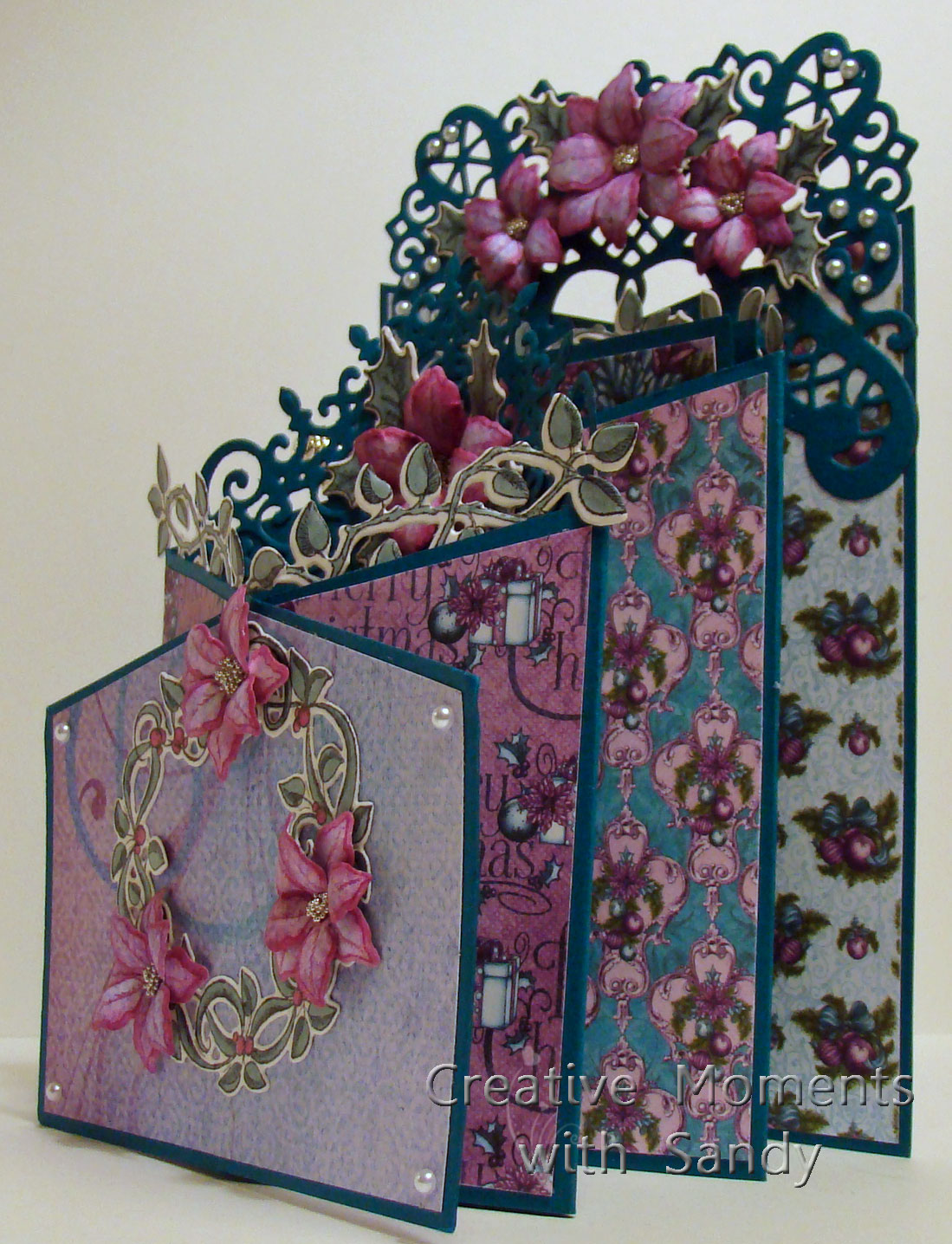 Creative Moments With Sandy: Heartfelt Creations Cascading Christmas Card