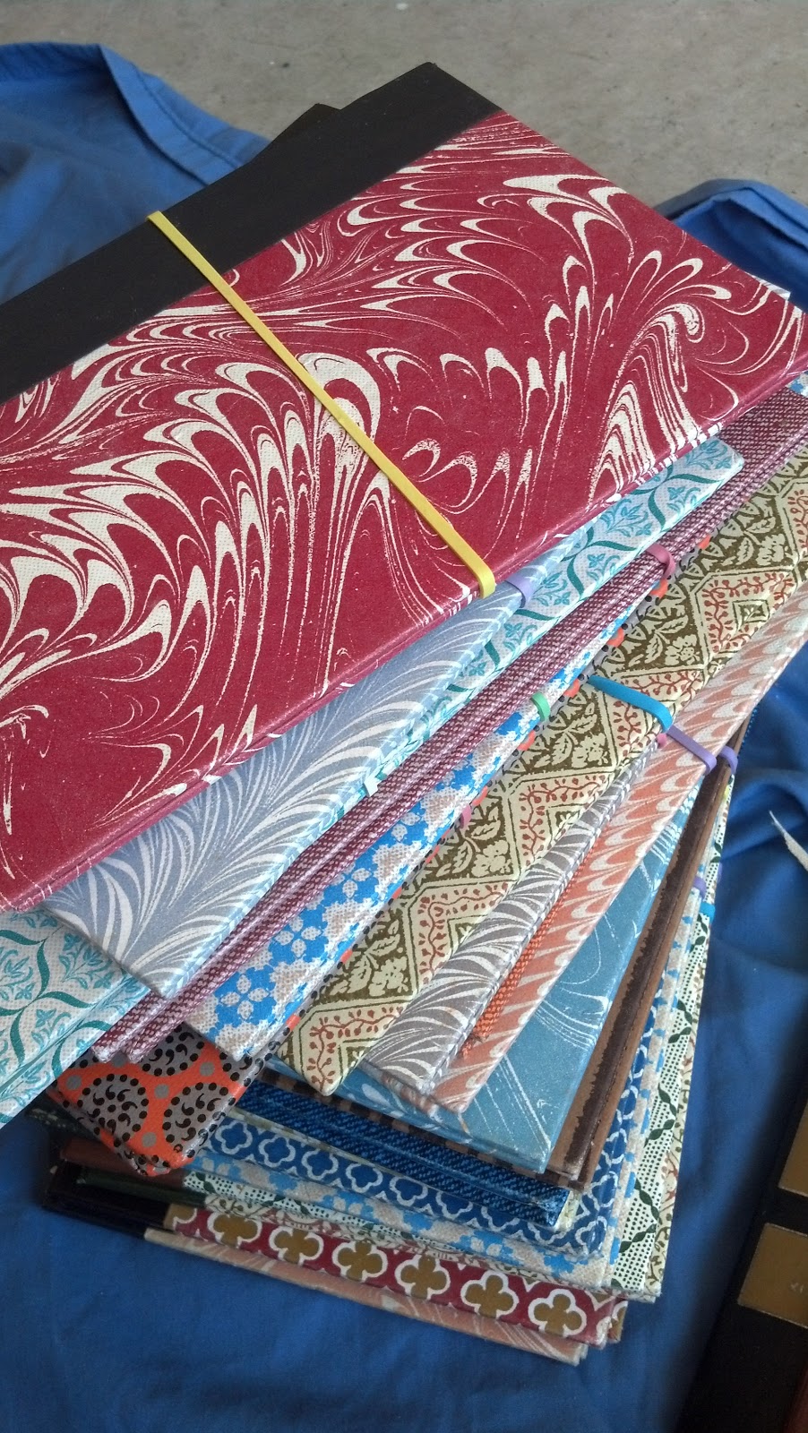 Field of Poppies: Discarded Book Journals: A Tutorial