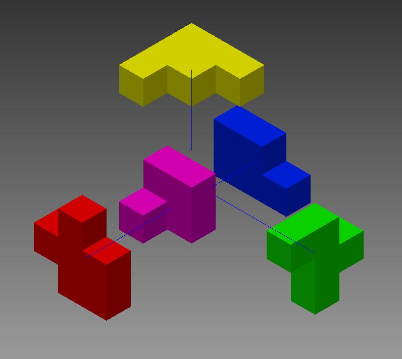 Sean Sung 3D CAD: Inventor Progress (Soma Cubes)