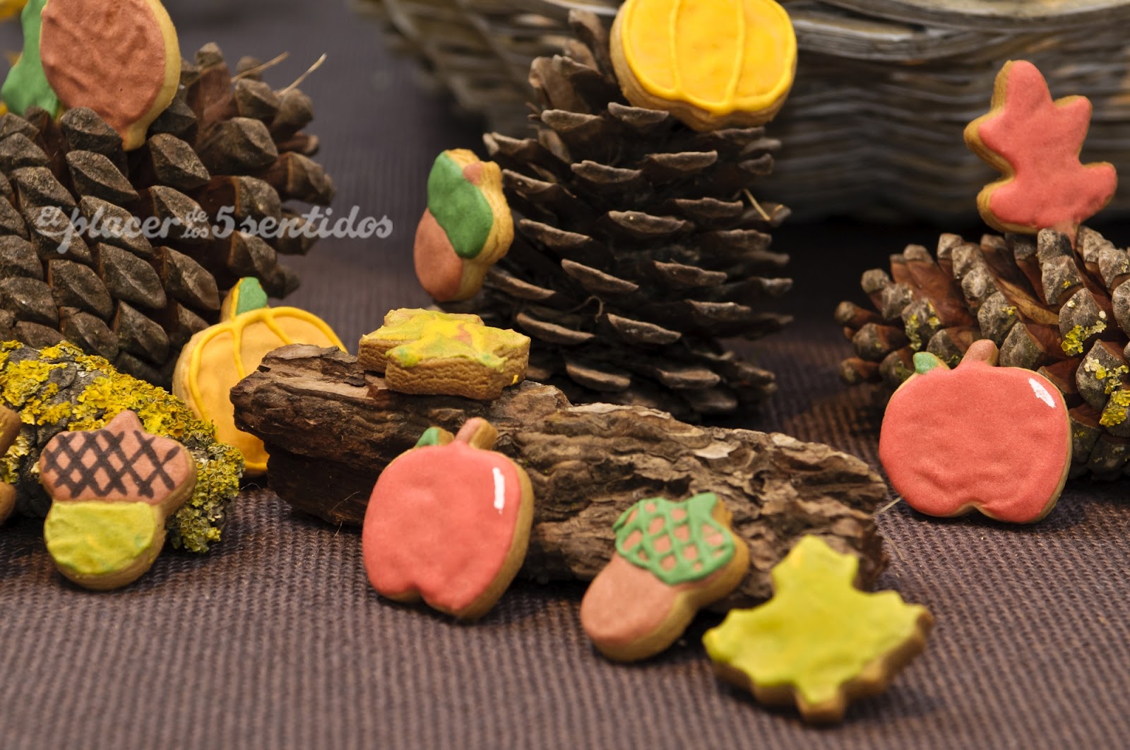 EL PLACER DE LOS CINCO SENTIDOS: MINI GALLETAS OTOÑALES