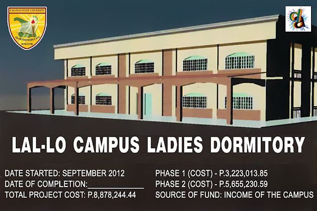 D'Signers Advertising: CSU Lal-lo Campus Ladies Dormitory