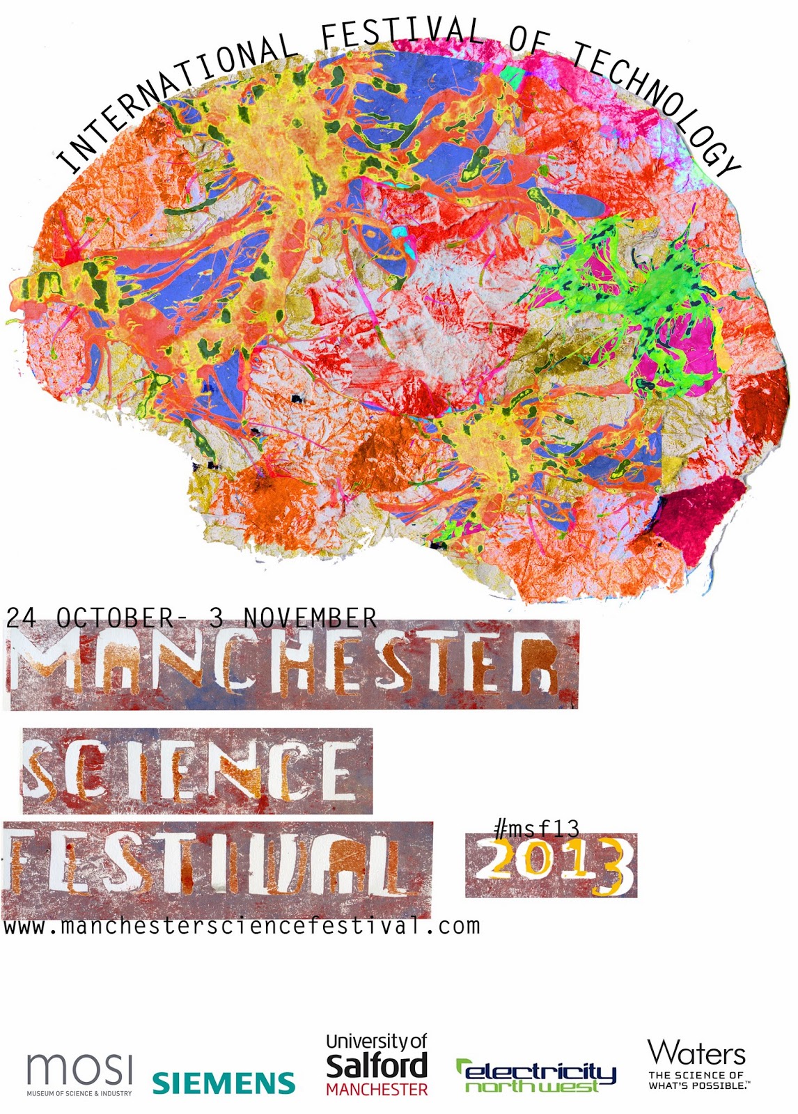 MAKE iT HAPPEN : MANCHESTER SCIENCE FESTIVAL POSTER 2013